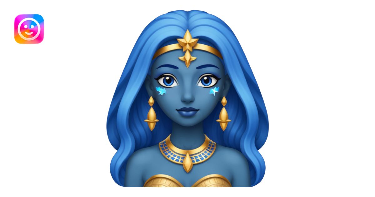 Nut from Egyptian Gods emoji | AI Emoji Generator