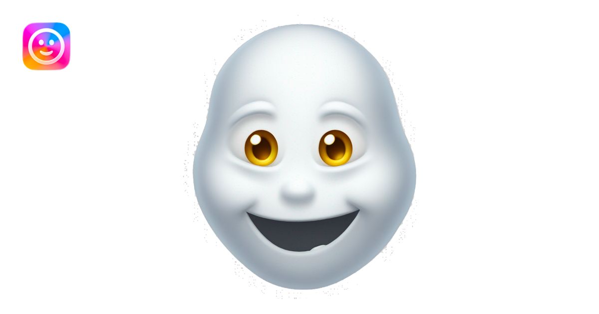 Casper the friendly ghost emoji | AI Emoji Generator