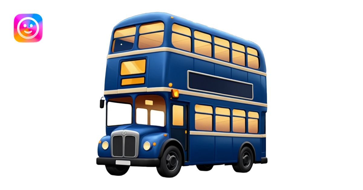 A dark blue double decker bus with cute cosy string twinkle lights ...