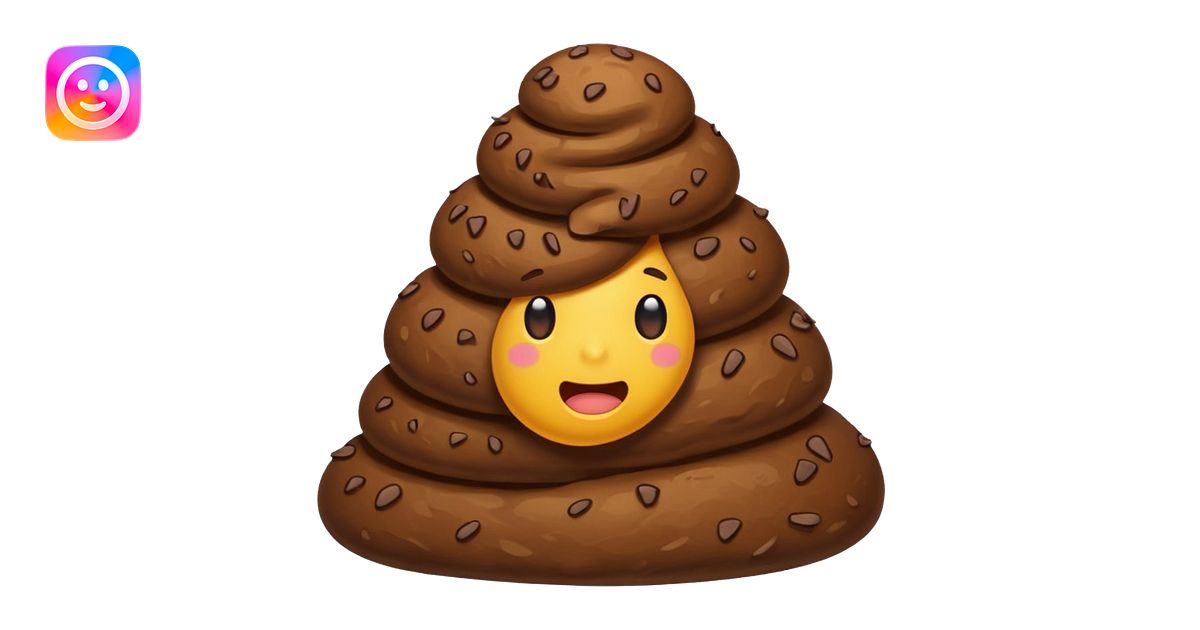 Poop shows a like emoji | AI Emoji Generator