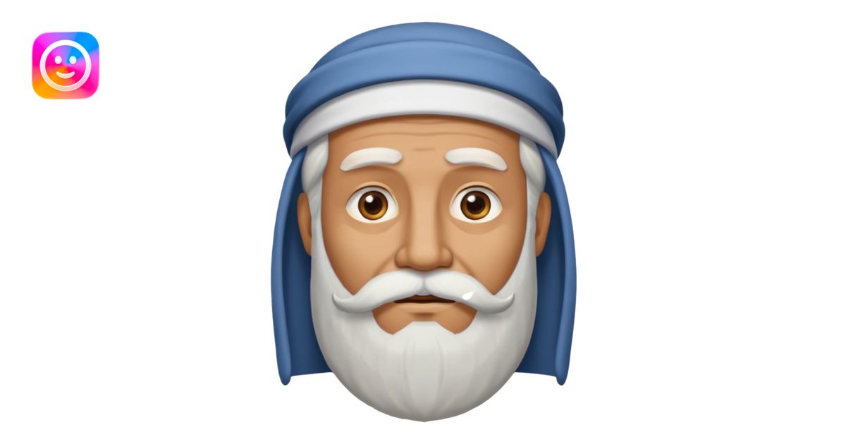 a wise man without face emoji | AI Emoji Generator