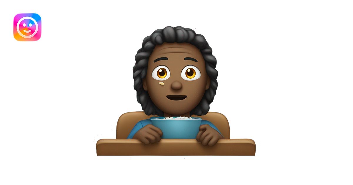 Watching movie emoji | AI Emoji Generator