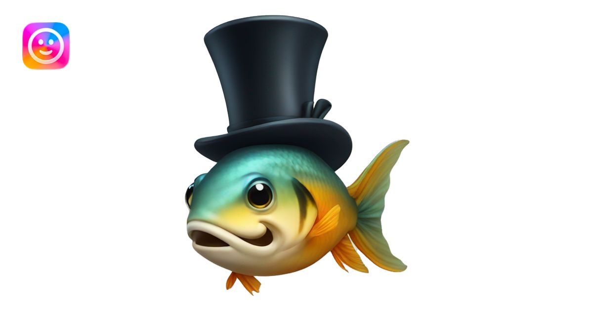 fish with top hat emoji | AI Emoji Generator
