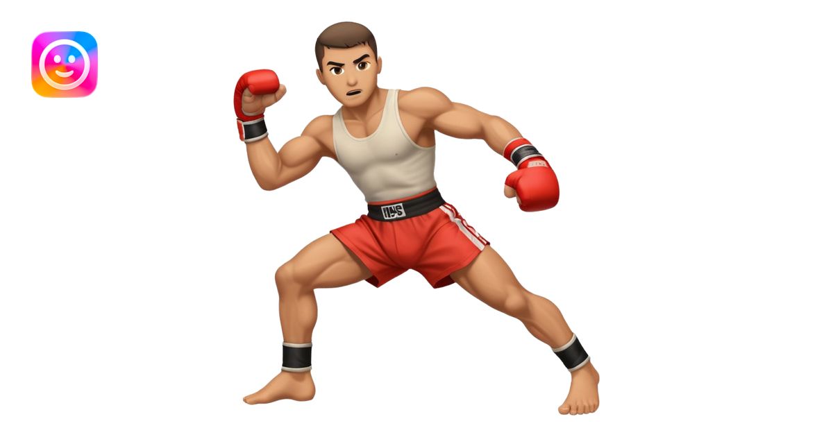 kickboxer kicking emoji | AI Emoji Generator
