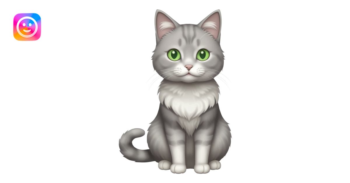 full body view of beautiful female grey cat with green eyes, white paws ...
