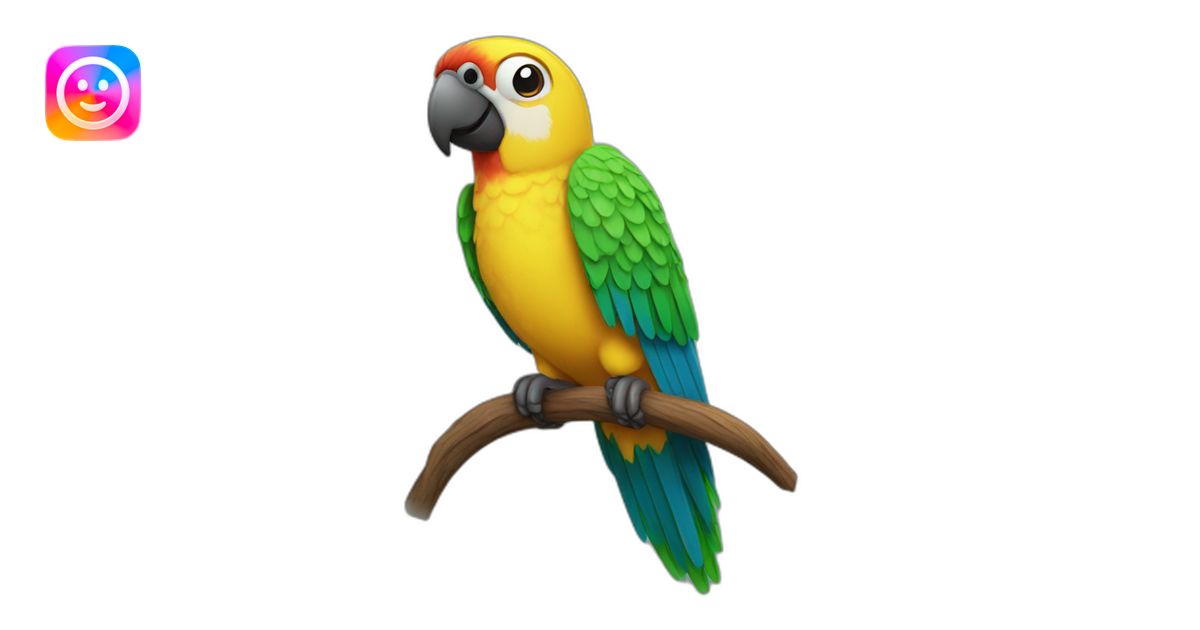 everything's fine parrot emoji | AI Emoji Generator