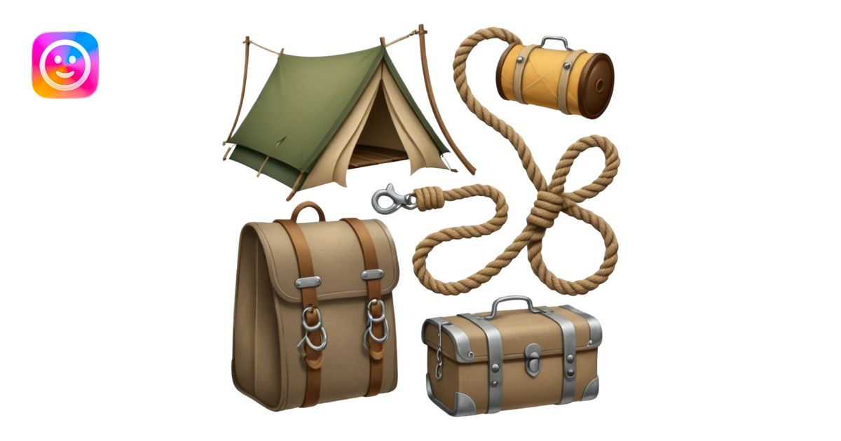 Camp Essentials emoji | AI Emoji Generator