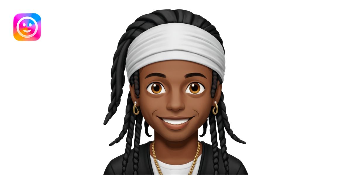 playboi carti vamp with durag and dreads emoji | AI Emoji Generator