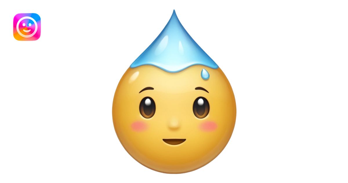 sweat drops emoji | AI Emoji Generator