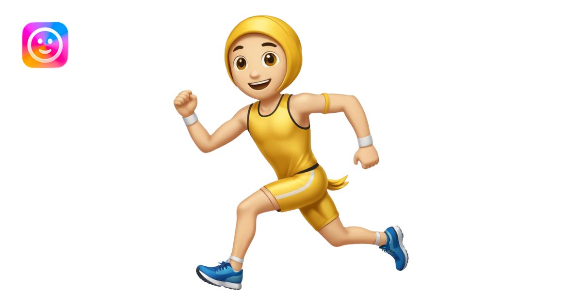 athletic coin with eyes, mouth, arms and legs emoji | AI Emoji Generator