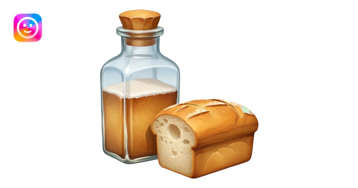 a one victorian bottle of salt and a loaf of bread emoji | AI Emoji ...