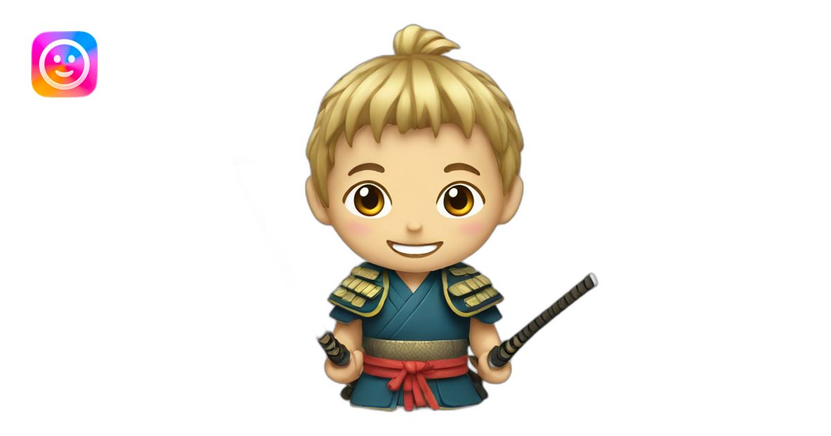 happy samurai kid emoji | AI Emoji Generator