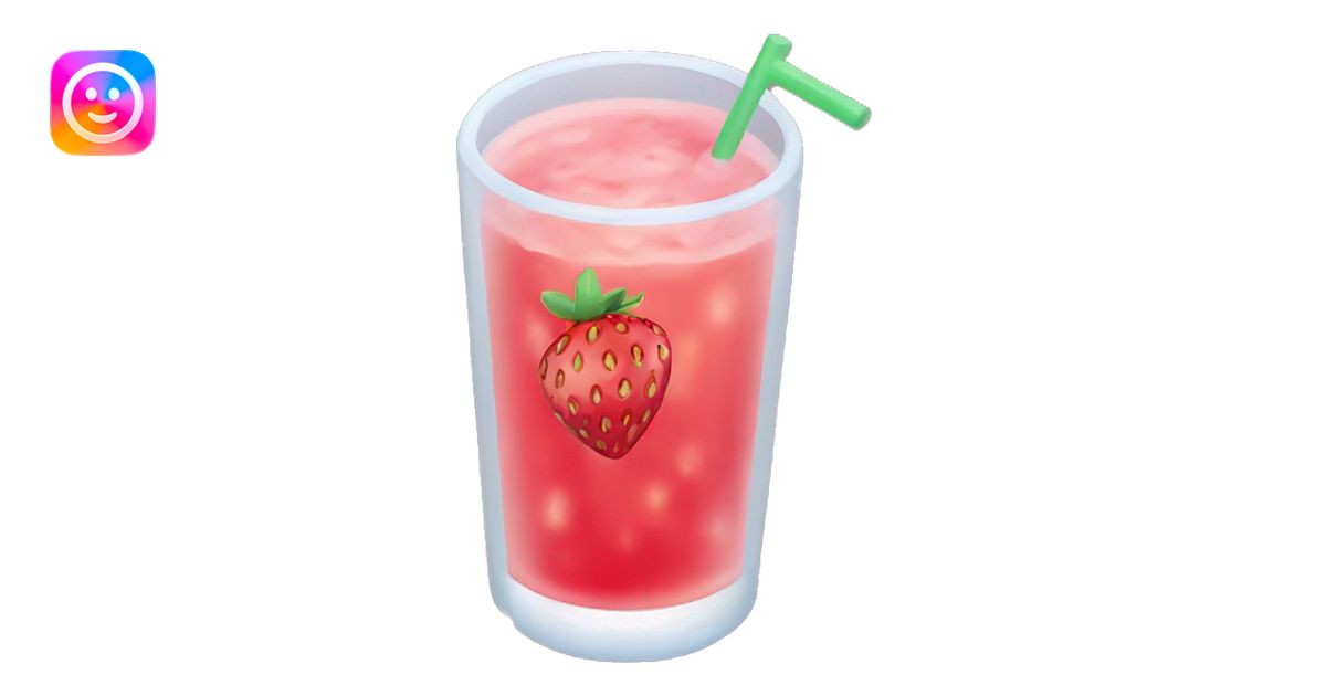 strawberry icai drink emoji | AI Emoji Generator