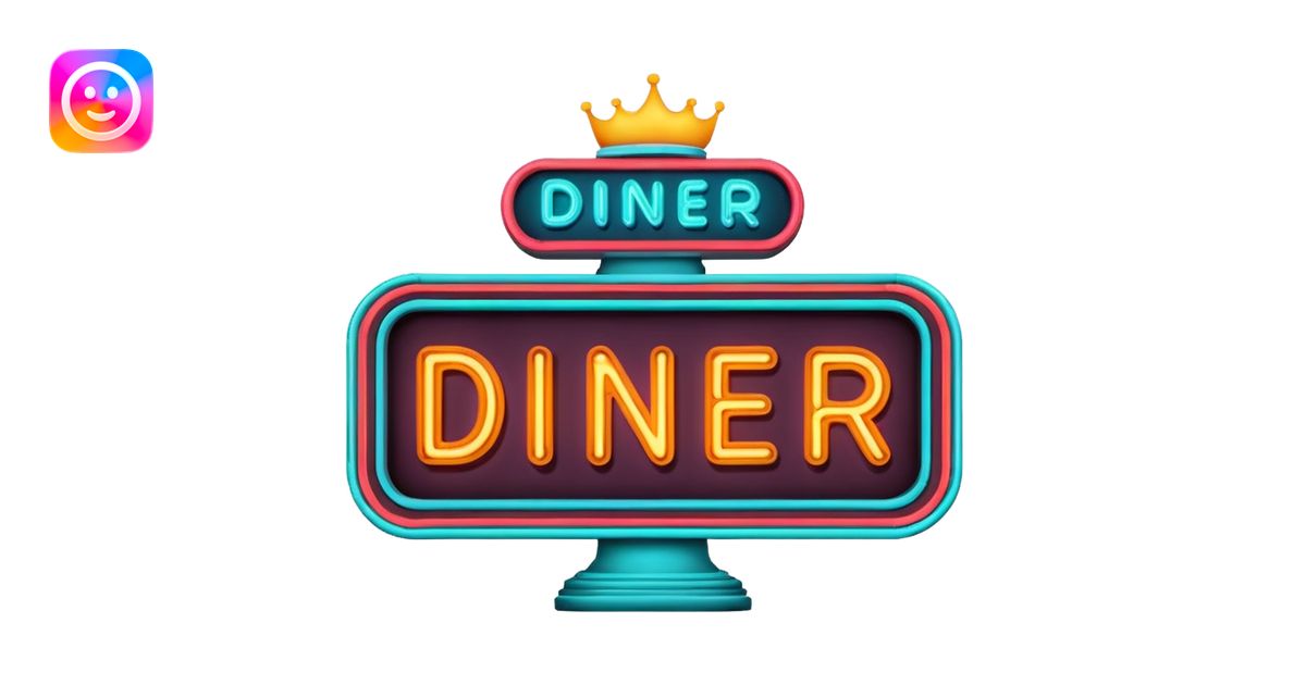 diner marquee sign emoji | AI Emoji Generator