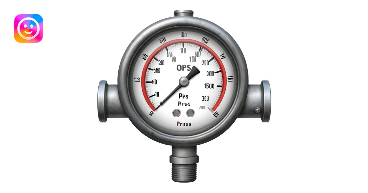 pressure gauge pipe emoji | AI Emoji Generator