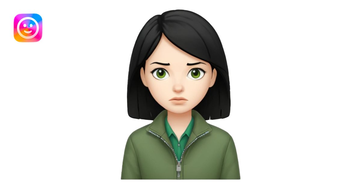 Daria the heroin from the MTV cartoon emoji | AI Emoji Generator