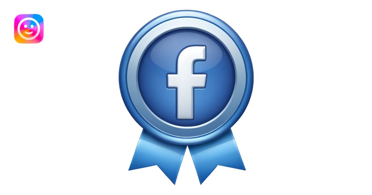 Bagde de certification Facebook emoji | AI Emoji Generator