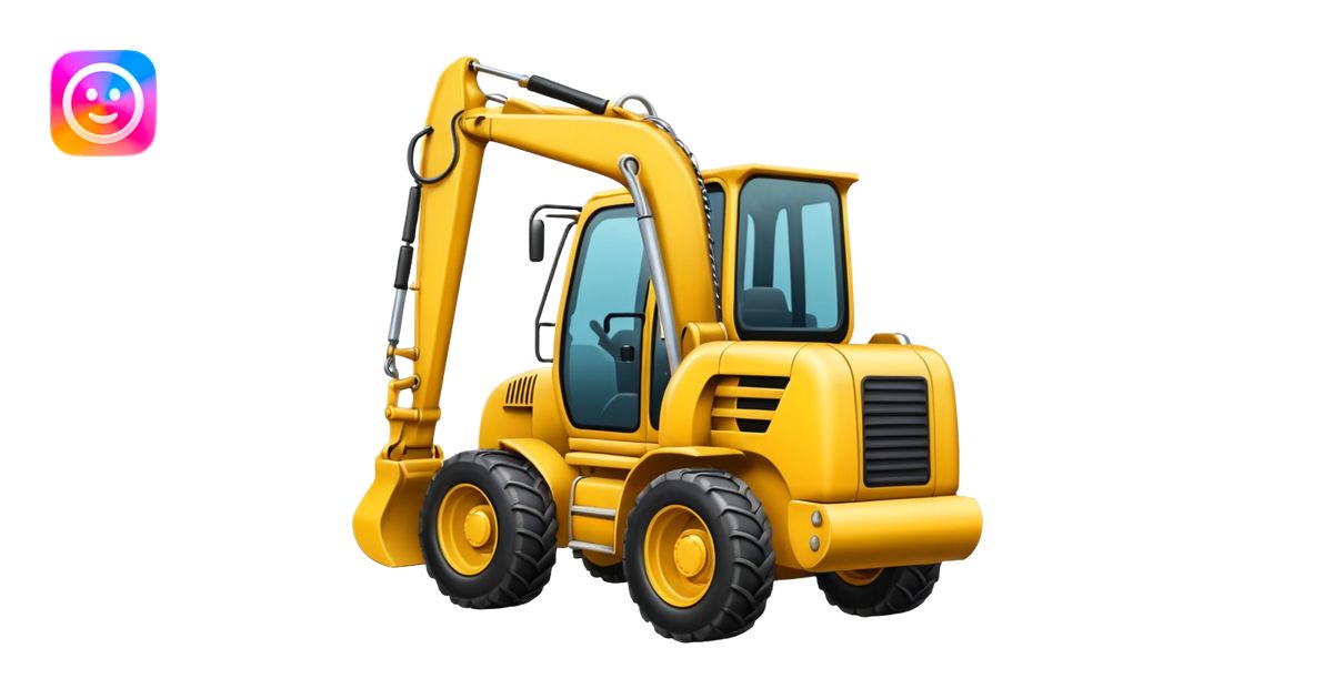 A backhoe emoji | AI Emoji Generator