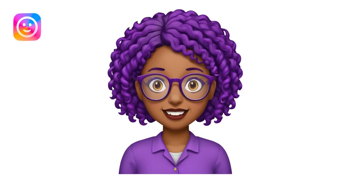 nerd emoji like with glasses showing only her 2 buck teeth but it’s a ...