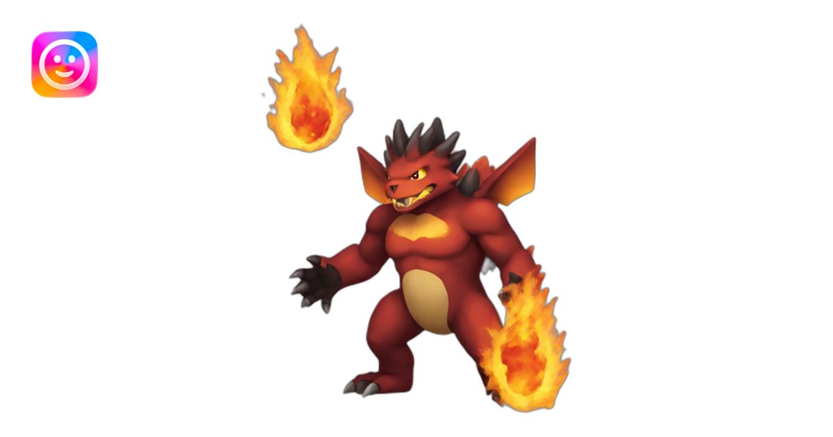 Magmar emoji | AI Emoji Generator