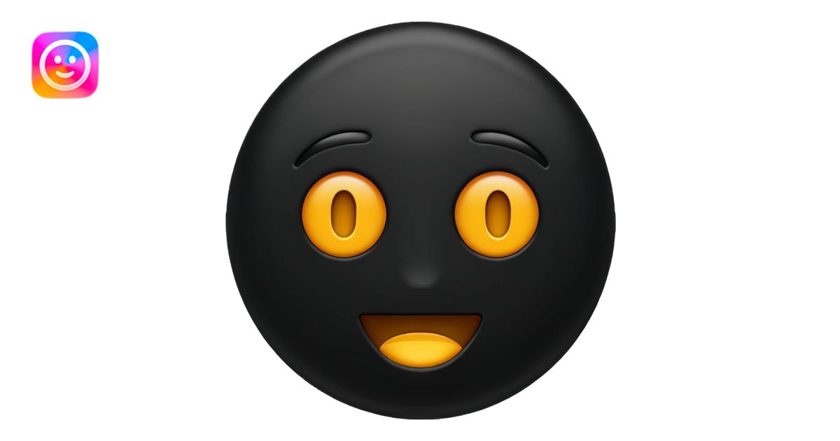 erstelle ein emoji was komplett dunkel ist emoji | AI Emoji Generator