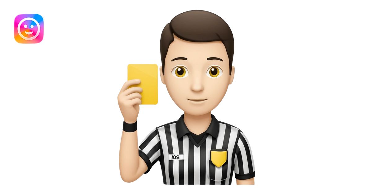 Do a simple soccer referee emoji emoji | AI Emoji Generator