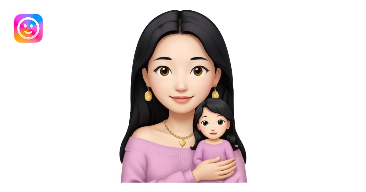 South Korean girl in her mid-thirties with long black hair and a middle ...