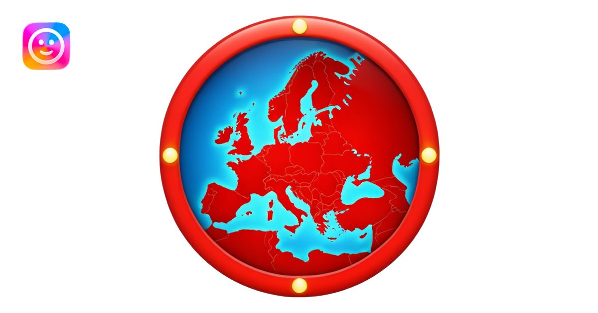 Europe map point emoji | AI Emoji Generator