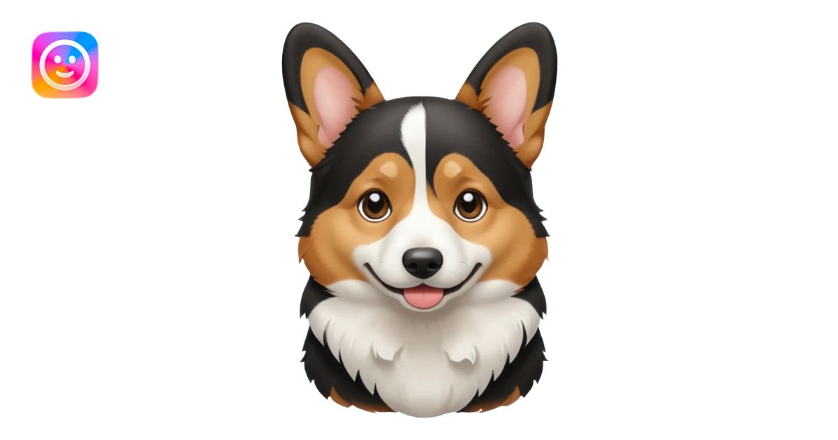 crying black tricolor corgi with no tail emoji | AI Emoji Generator