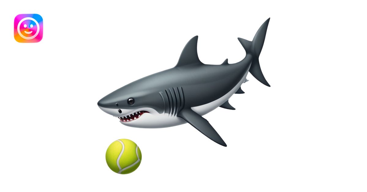 Tiburón con tenis nike emoji | AI Emoji Generator