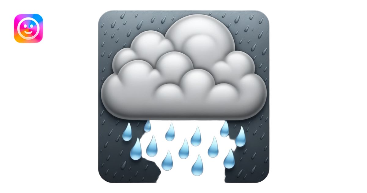 rain cloud emoji | AI Emoji Generator