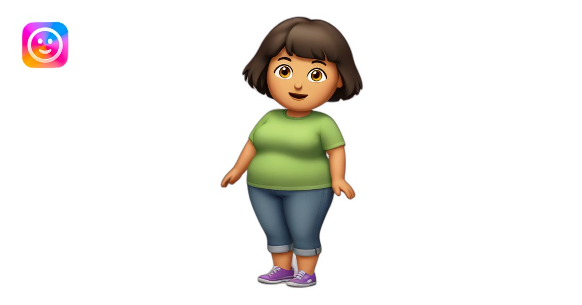 Fat-Dora emoji | AI Emoji Generator