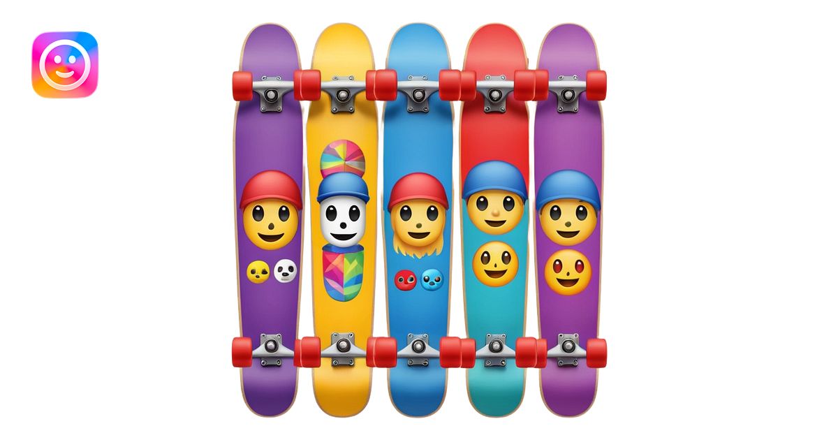 different skate versions emoji | AI Emoji Generator