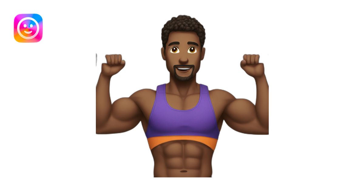 guy workout emoji | AI Emoji Generator