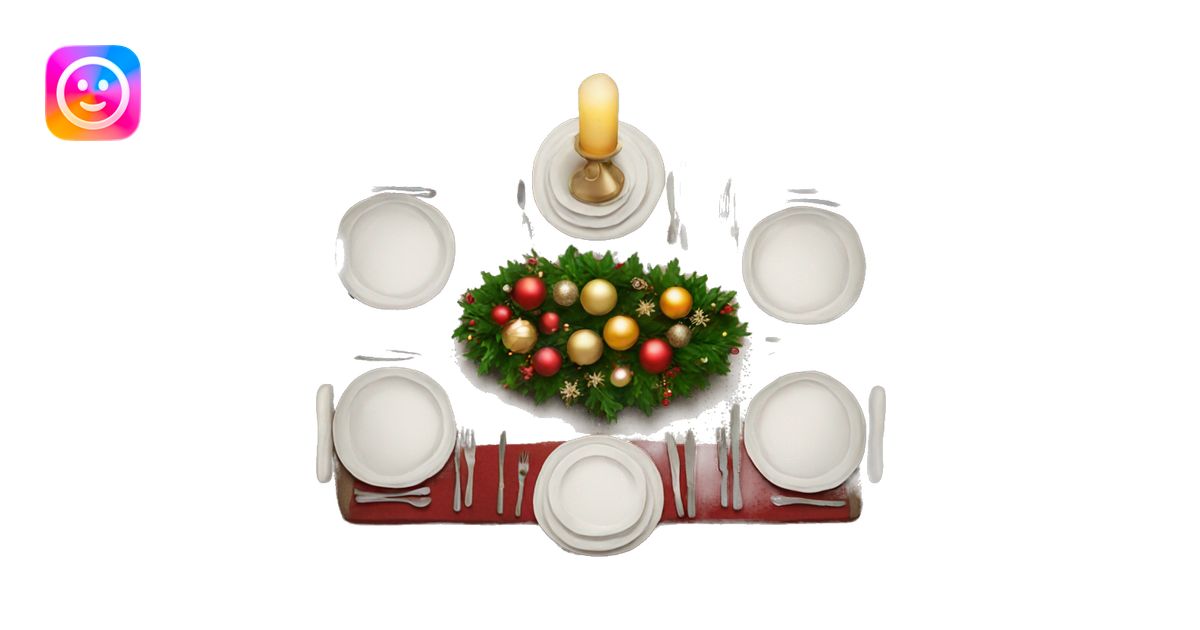 Christmas table emoji | AI Emoji Generator