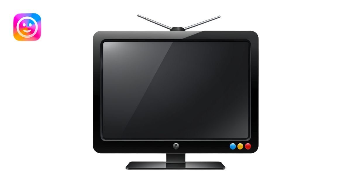 Flat tv emoji | AI Emoji Generator