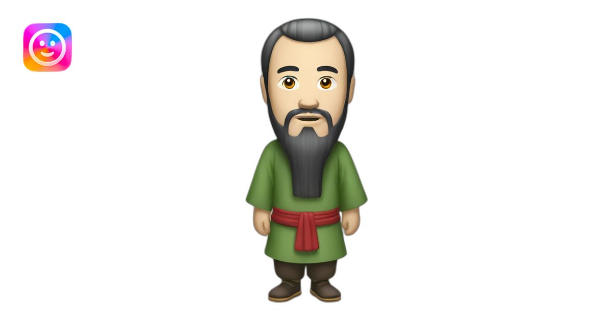 Confucius full body emoji | AI Emoji Generator
