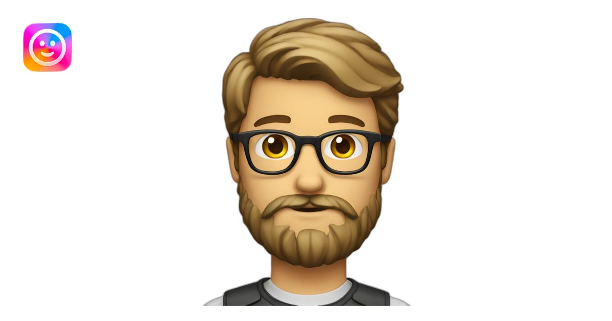 nerd with beard saluting emoji | AI Emoji Generator