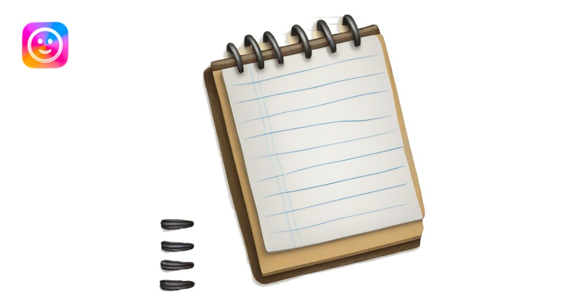 Notepad emoji | AI Emoji Generator