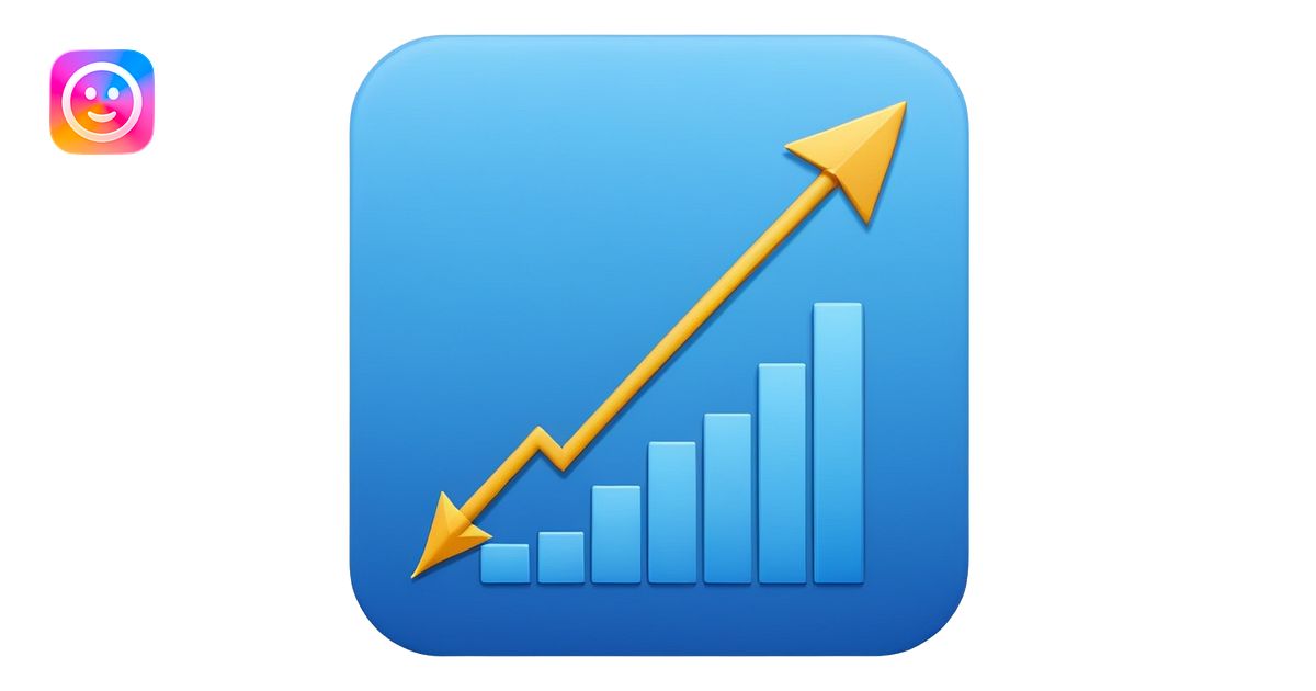 graph with an arrow emoji | AI Emoji Generator