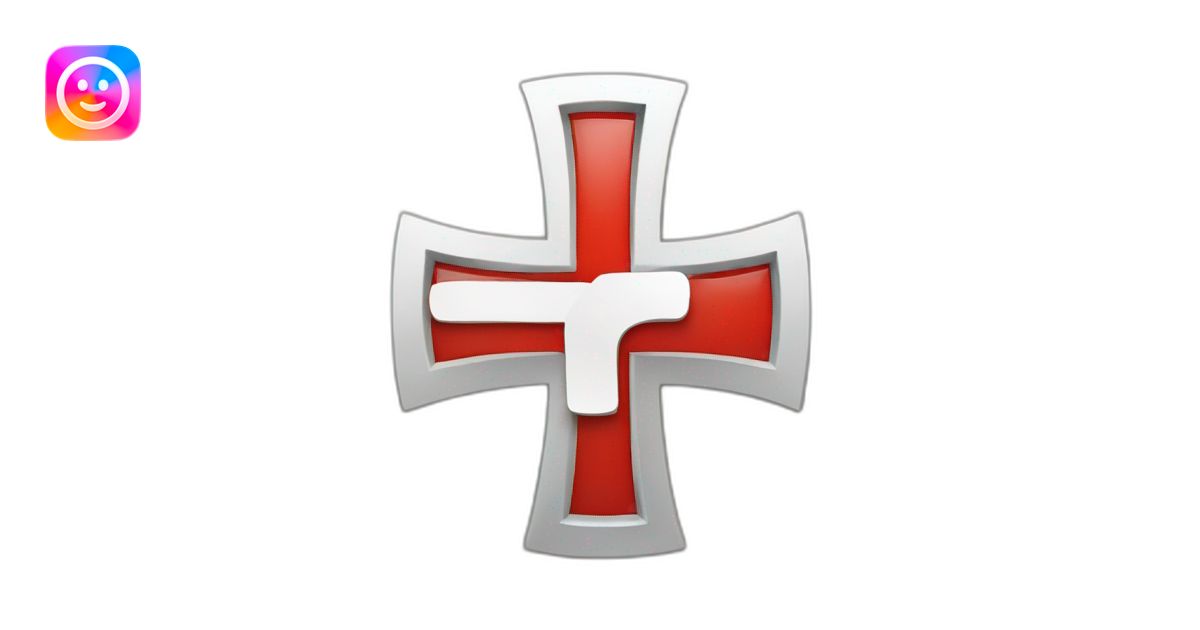 Red cross logo logistics emoji | AI Emoji Generator