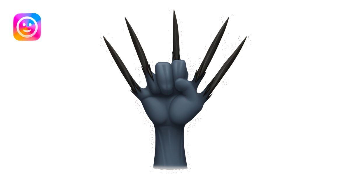 Wolverine claws emoji | AI Emoji Generator