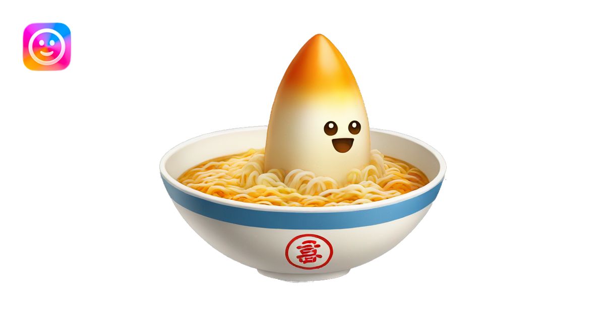 rocket in ramen bowl emoji | AI Emoji Generator