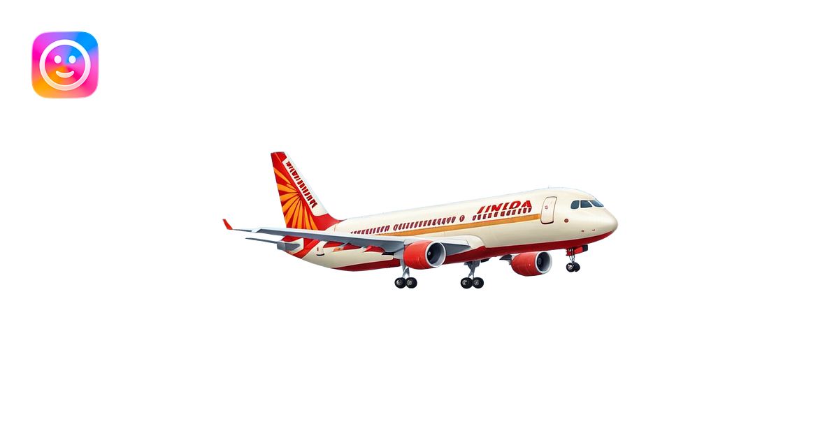 Air india taking off from airport emoji | AI Emoji Generator