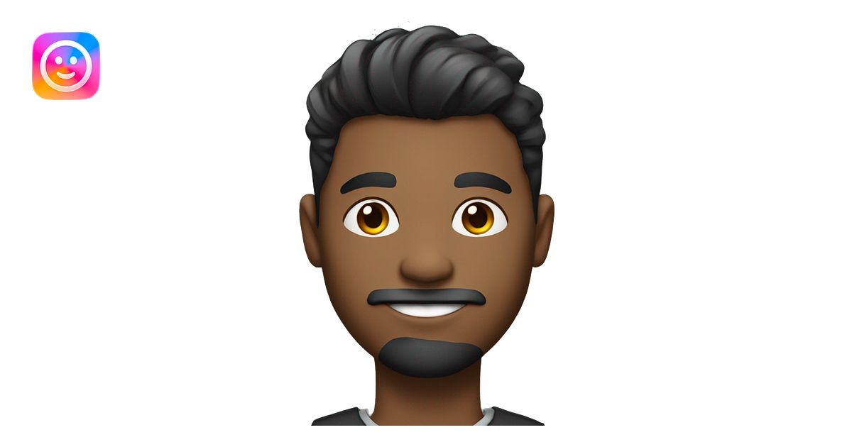 man with black taper fade hair emoji | AI Emoji Generator