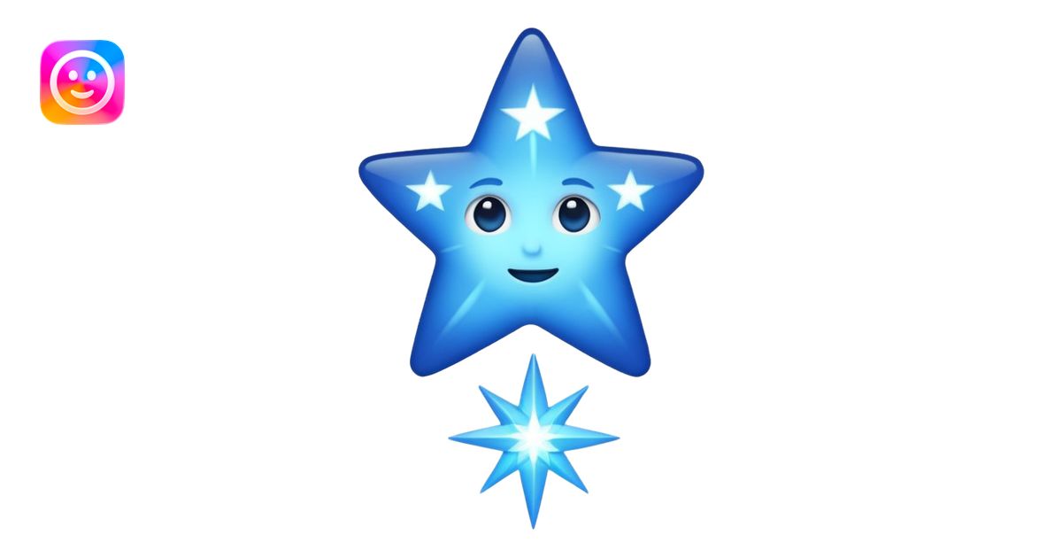 Star blue emoji | AI Emoji Generator