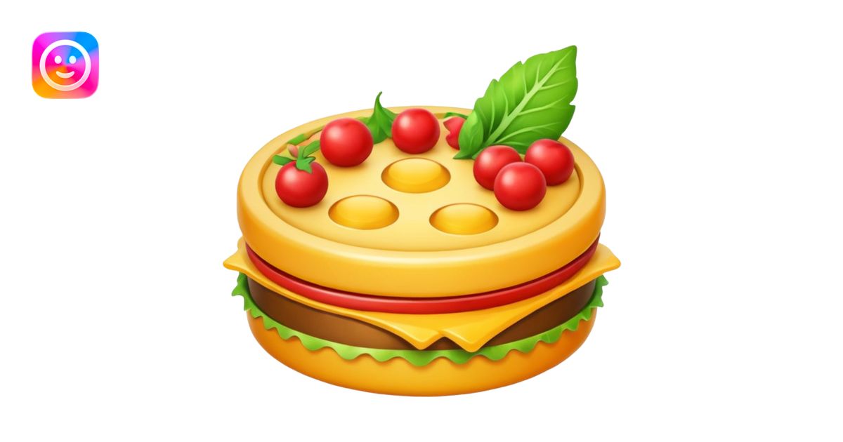 The name of the project is what to eat now. Draw an emoji that matches ...