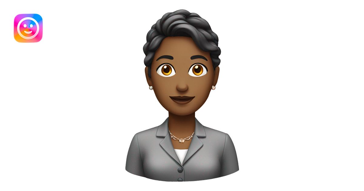 personal and sweet HR lady emoji | AI Emoji Generator