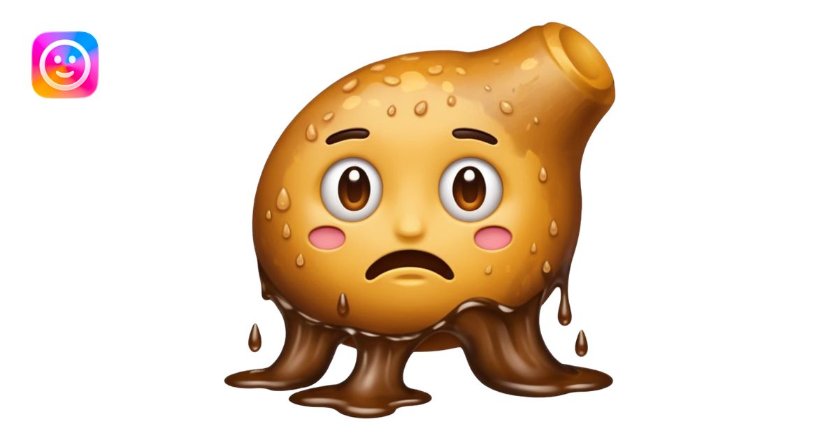 Mix the water drops emoji with the poop emoji to make a liquid diarrhea ...