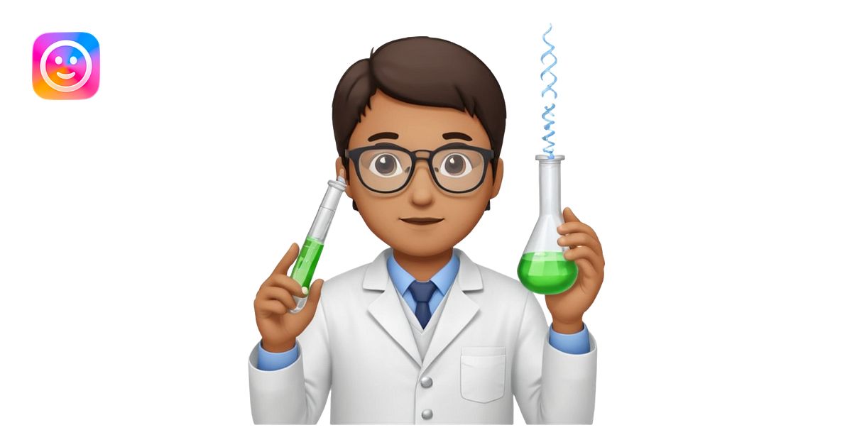 Lab technologist male emoji | AI Emoji Generator